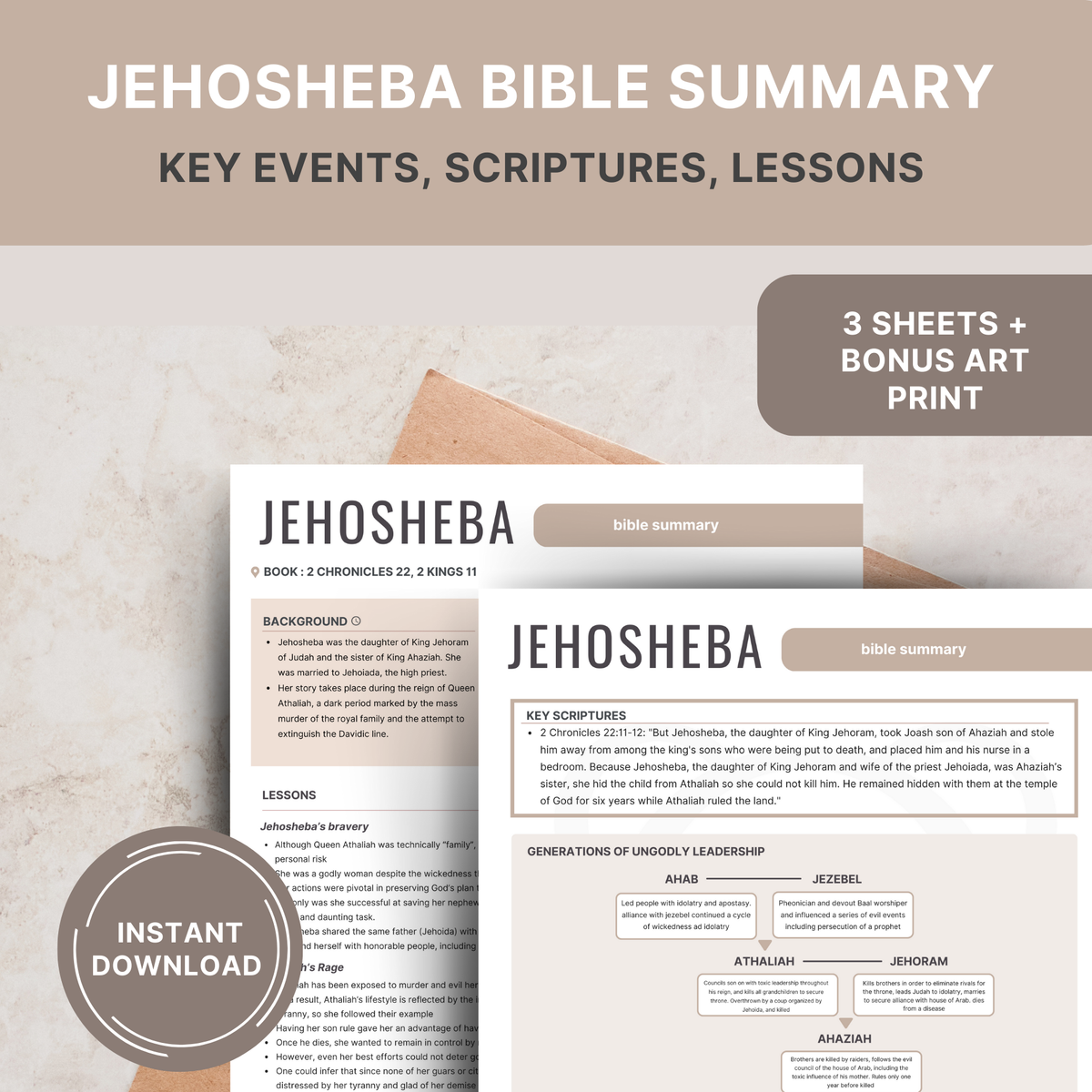 Jehosheba Bible Summary – Modern Faith